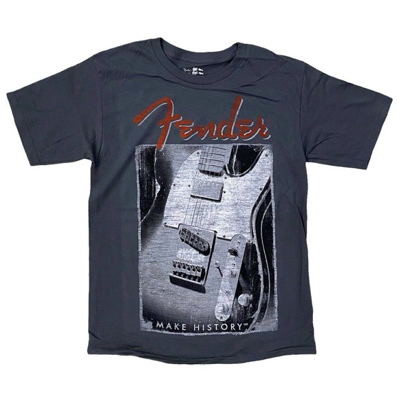 Fender | Shirts | Fender Guitar Mens Official License Distressed Make ...